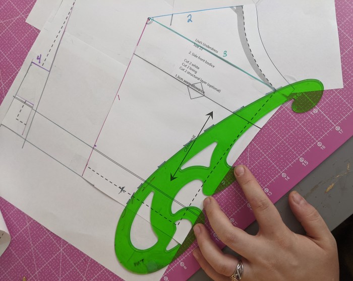 Tutorial: FBA on a strapless bodice with princess seams – The Geeky ...